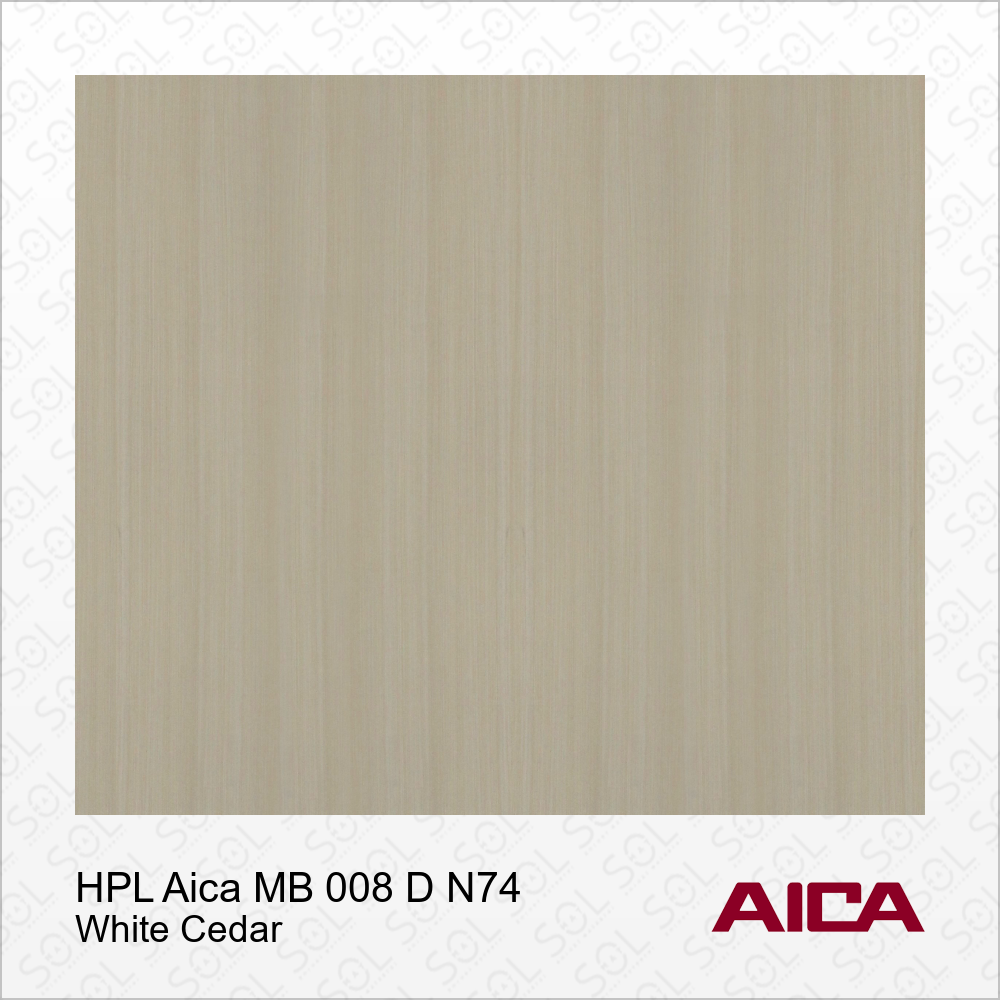 HPL Aica MB 008 D N74 - White Cedar