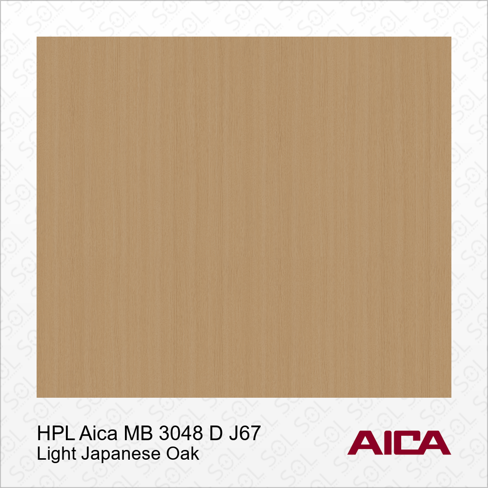 HPL Aica MB 3048 D J67 - Light Japanese Oak
