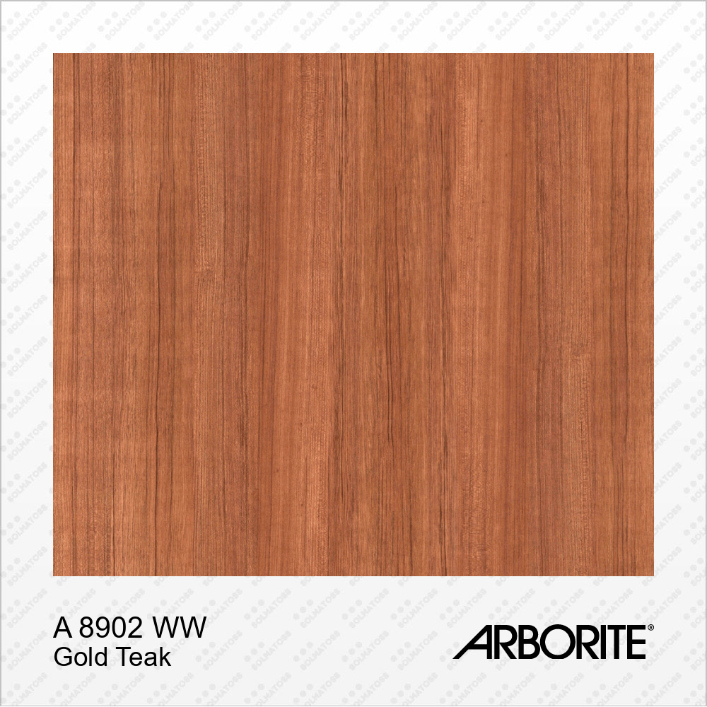 HPL Arborite A 8902 WW - Gold Teak