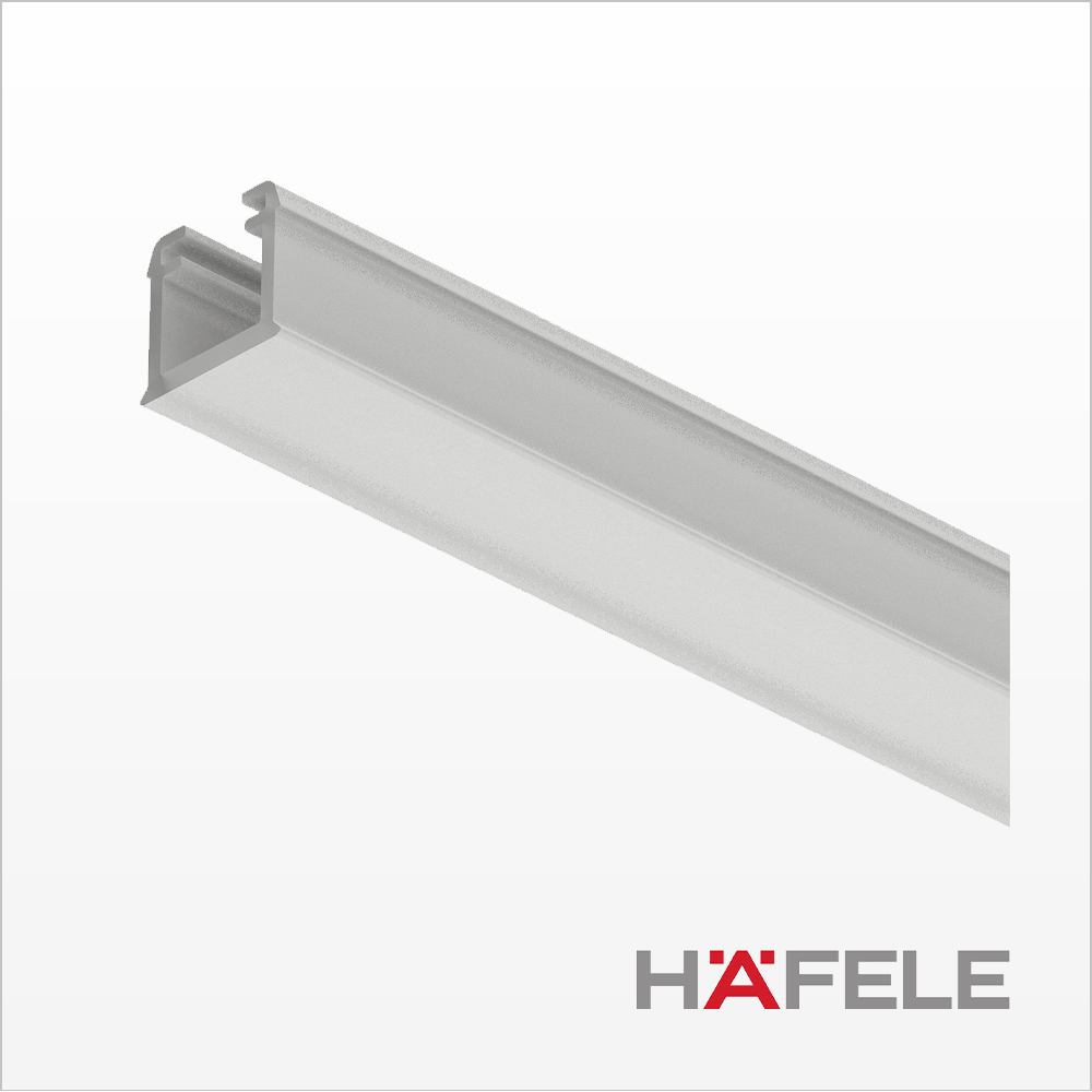 Loox5 profile Hafele 1101 for 8 mm LED strip lights Polycarbonate ...