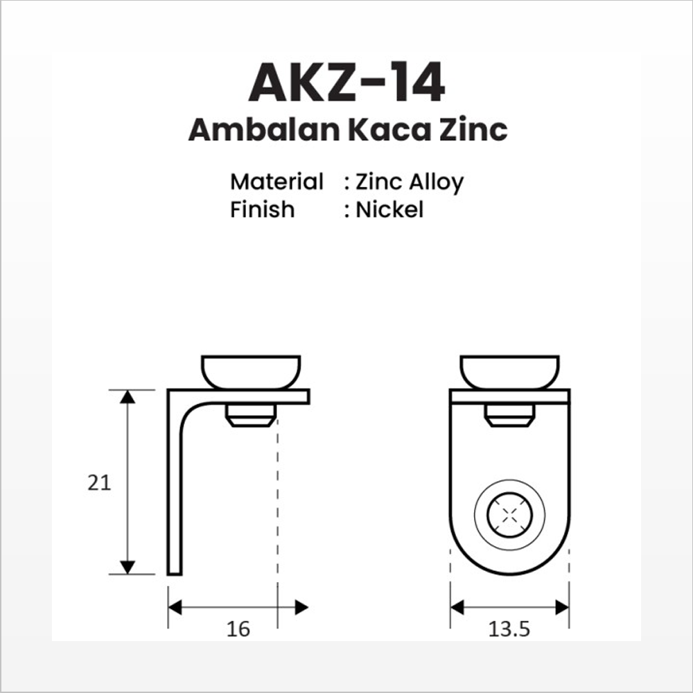 Ambalan Kaca Huben AKZ-14