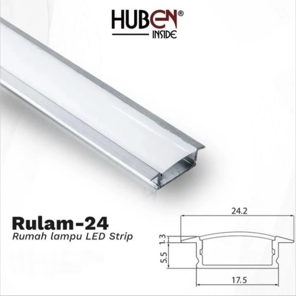 Frame Rumah-LED-Strip Huben Rulam-24 Black 3 meter