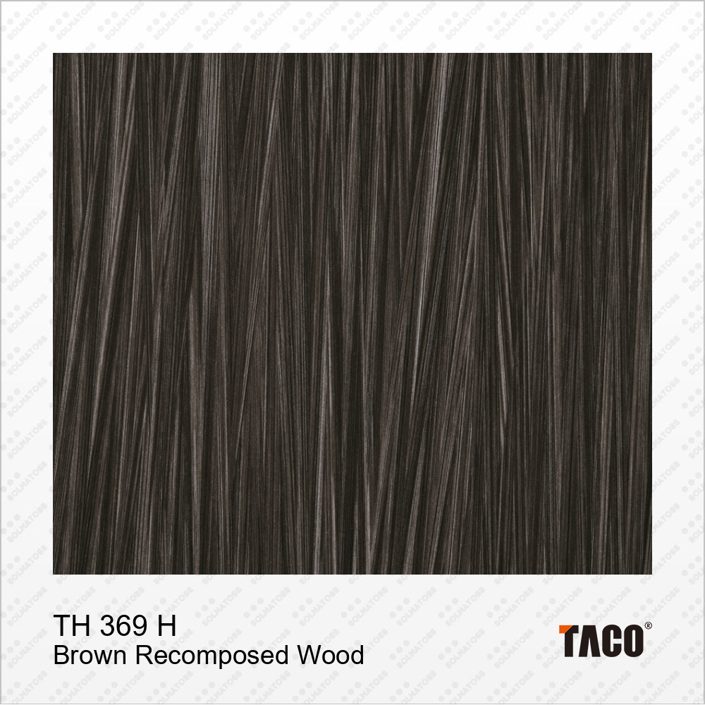 HPL Taco TH 369 H - Brown Recomposed Wood
