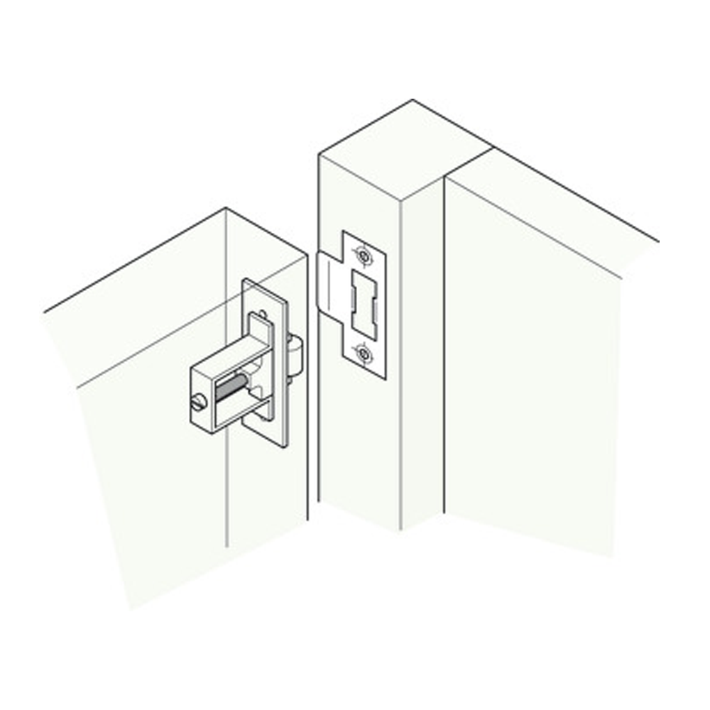 Roller Latch Hafele - without lock case (911.24.014)