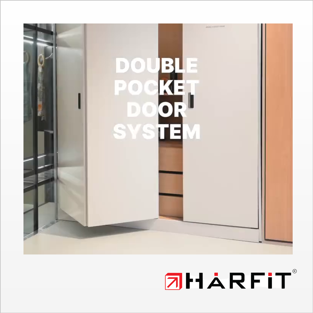 Pocket Door Harfit Double Fold