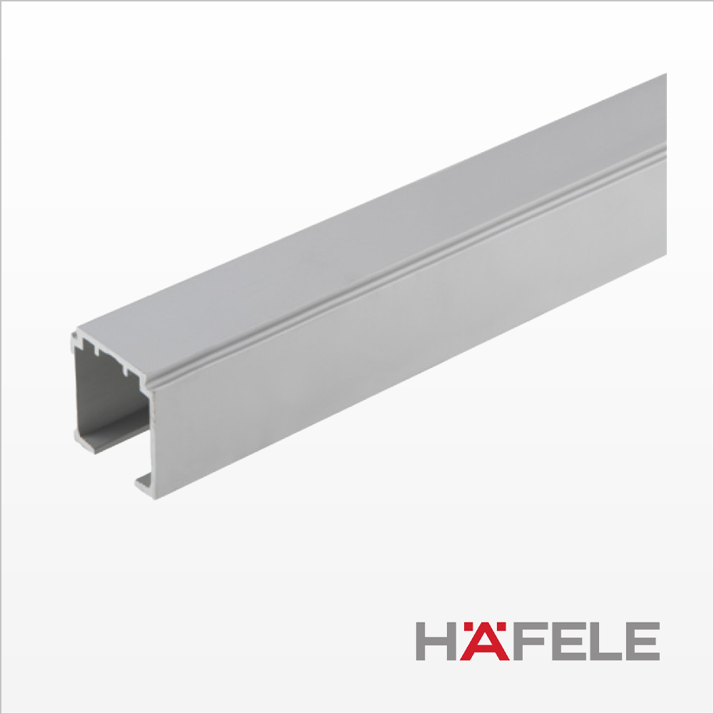 Sliding Track Hafele Slido D-Li11 aluminium Silver 2 meter (940.43.922)