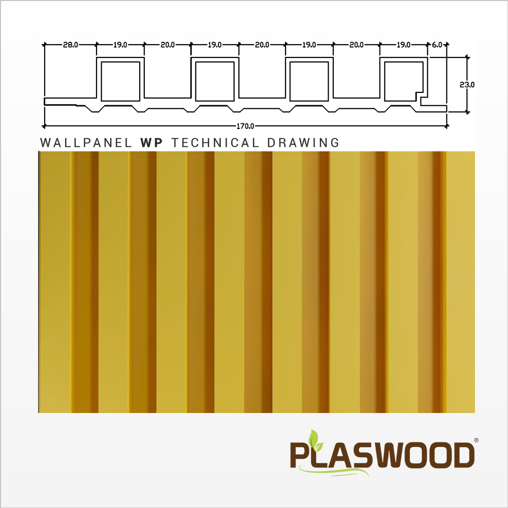 Wall Panel WPC Plaswood 3000x170x23mm - WPS 05